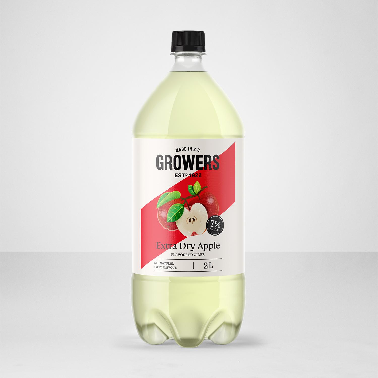 Growers Extra Dry Apple Cider 2L Bottle - Liqour Lane